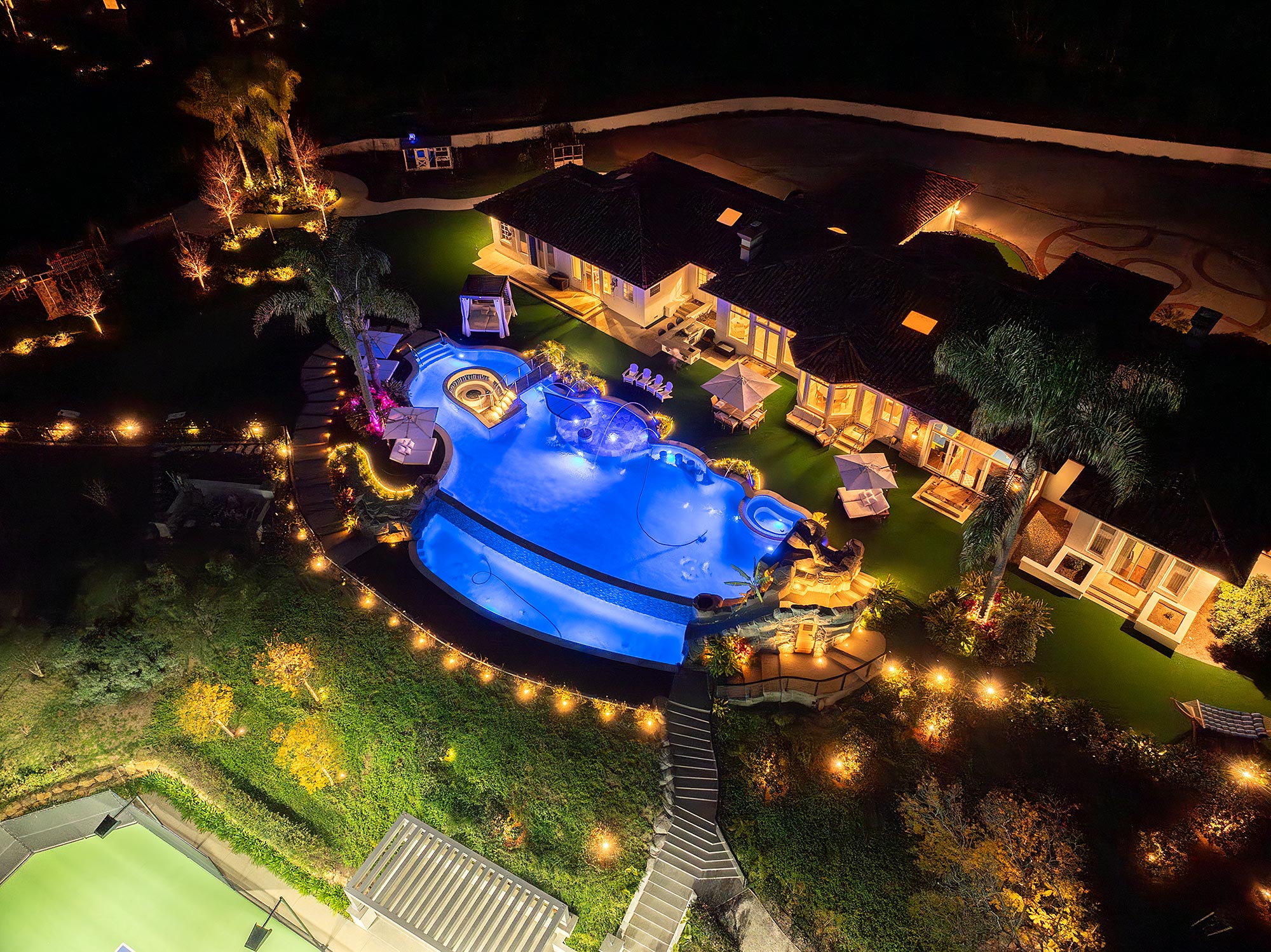 Brilliant Lighting Makeover - Rancho Santa Fe | Lighting Distinctions ...